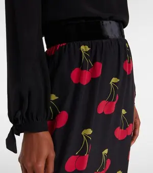 Valentino Garavani Printed Silk Maxi Skirt