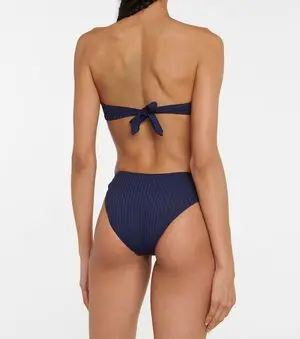 Melissa Odabash Evita Bandeau Bikini Top - Blue