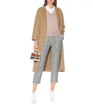 Velvet By Graham & Spencer Abigail High-rise Straight Leg Plaid Trousers