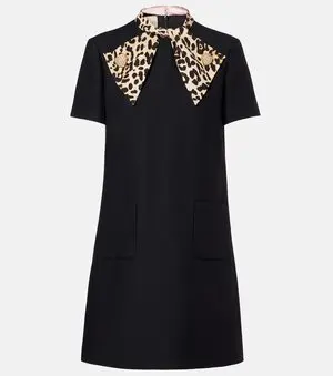 Valentino Garavani Crepe Couture Bow-detail Minidress