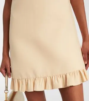 Valentino Garavani Crepe Couture Embroidered Minidress