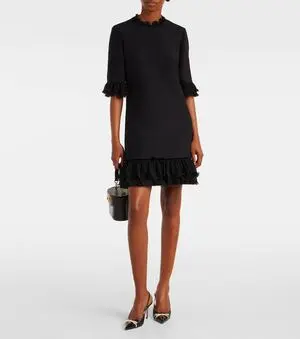 Valentino Garavani Silk Ruffled Mini Dress
