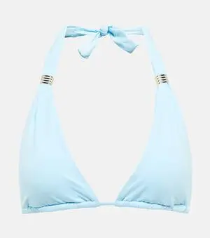 Melissa Odabash Grenada Halterneck Bikini Top - Blue