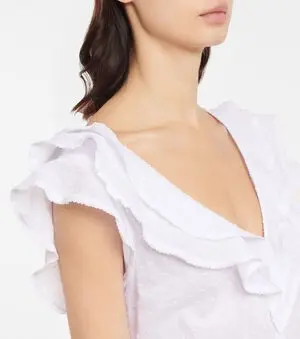 Poupette St Barth Della Cotton Midi Dress