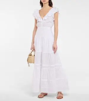 Poupette St Barth Della Cotton Midi Dress