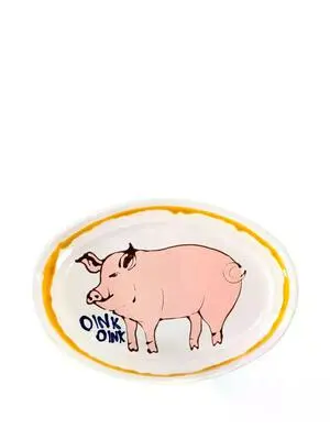 AMUSE LA BOUCHE Pig Oval Platter - Multicolour