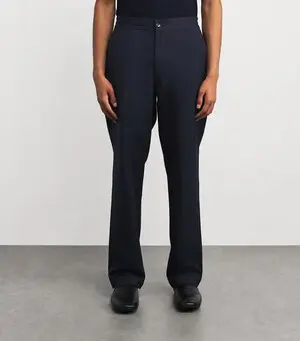 Vince Wool-blend Twill Trousers