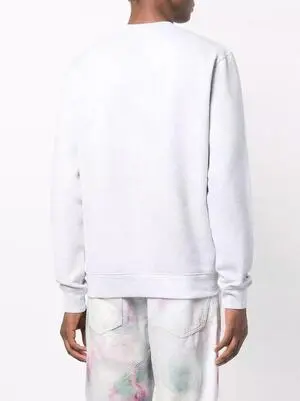 MSGM Logo Print Crewneck Sweatshirt - Grey