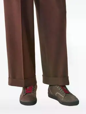 LANVIN Suede Leather Lace-up Sneakers