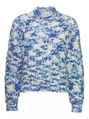 Henrik Vibskov Textured Mock Neck Sweater - Blue