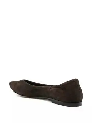 POMME D´OR Suede Pointed-toe Ballet Flats