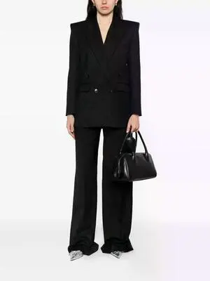 NISSA Double-breasted Textured Jacket