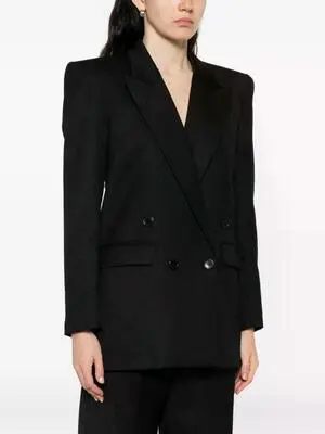 NISSA Double-breasted Textured Jacket