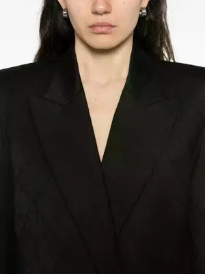 NISSA Double-breasted Textured Jacket