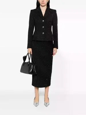NISSA Embellished Midi Skirt