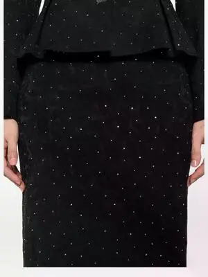 NISSA Embellished Midi Skirt