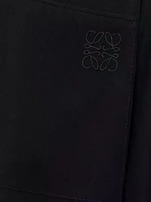 Loewe Belted Silk Blouse - Black