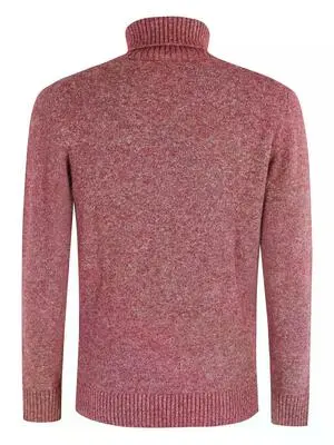 KANGRA Ribbed Turtleneck Sweater - Red