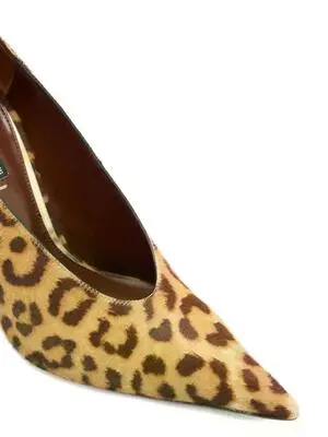 Roberto Cavalli Leopard Print Pointed Toe Stiletto Pumps