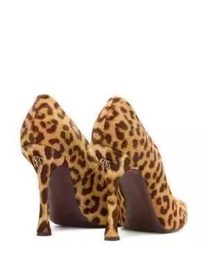 Roberto Cavalli Leopard Print Pointed Toe Stiletto Pumps