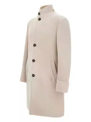 Eleventy Stand-collar Wool Coat