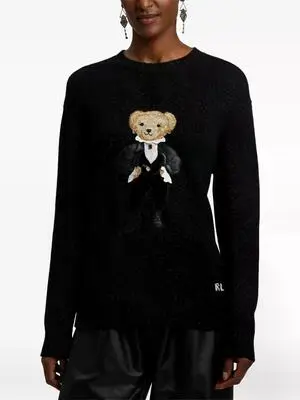 Ralph Lauren Metallic Bear Crew Neck Jumper