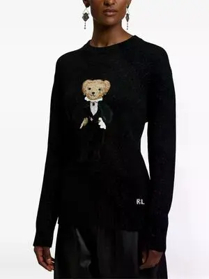 Ralph Lauren Metallic Bear Crew Neck Jumper