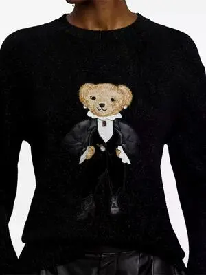 Ralph Lauren Metallic Bear Crew Neck Jumper