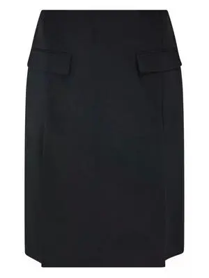 FERRAGAMO Double Slit Midi Skirt