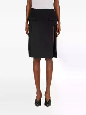 FERRAGAMO Double Slit Midi Skirt