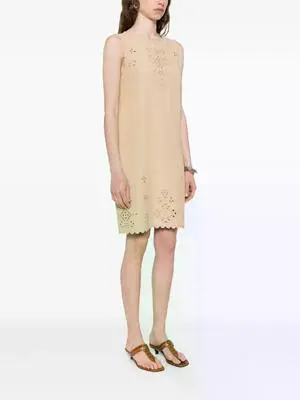 Ermanno Scervino Broderie Anglaise Midi Dress