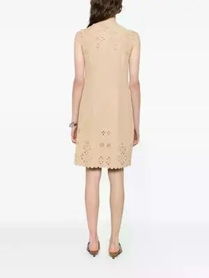 Ermanno Scervino Broderie Anglaise Midi Dress