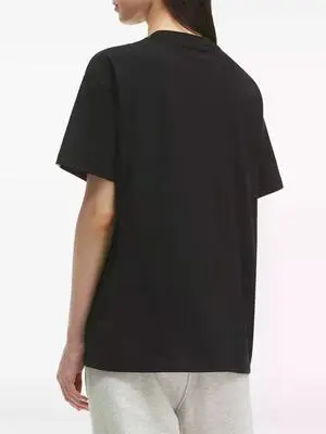 FINGERCROXX Cotton Crewneck T-shirt - Black