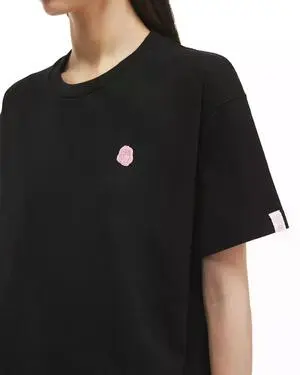 FINGERCROXX Cotton Crewneck T-shirt - Black