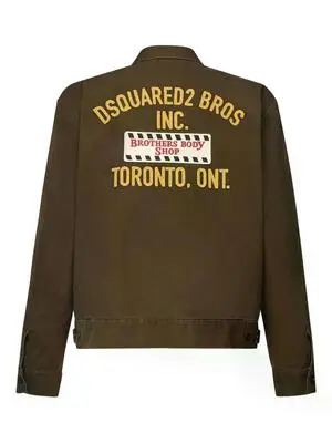 Dsquared2 Embroidered Patch Zip-up Jacket