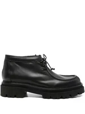 THEA MIKA 40mm Lace-up Moc Toe Shoes - Black
