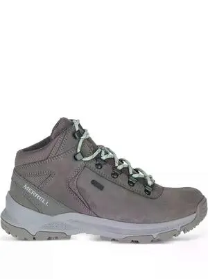 Merrell Erie Mid Waterproof Suede Lace-up Trainers - Grey