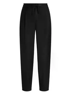 Dolce & Gabbana Pleated Drawstring Trousers - Black