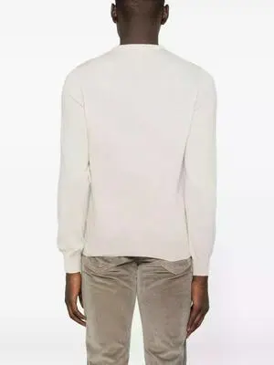 GRAN SASSO Crew-neck Cashmere Sweater - Neutrals