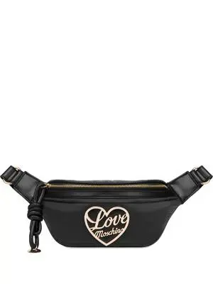 Moschino Logo-plaque Belt Bag - Black
