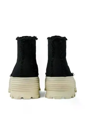 Camper Traktori Frayed Lace-up Boots