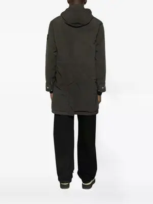 Stone Island Hooded Buttoned Coat
