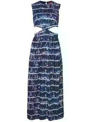 Altuzarra Ashima Tie-dye Maxi Dress - Blue