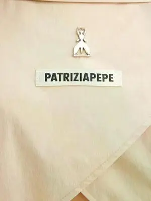 Patrizia Pepe Button-fastening Mini Dress - Neutrals