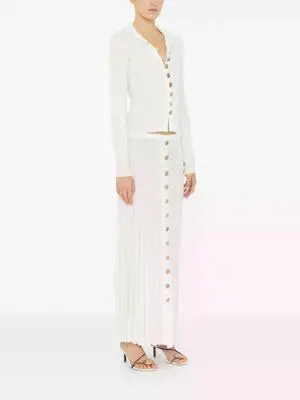 Christopher Esber Ribbed Knit Cardigan With Spiral Buttons