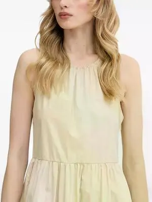 Armani Exchange Halter-neck Tiered Midi Dress - Neutrals