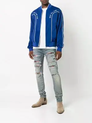Amiri Distressed Skinny Jeans - Blue