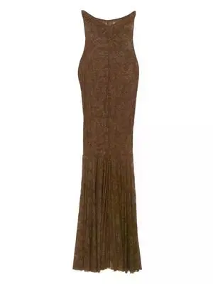 Norma Kamali Strapless Fishtail Maxi Dress - Green