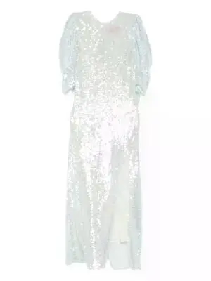 ROBERTA EINER Sequin Midi Dress - Blue