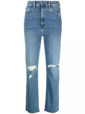 MOTHER Rider High-rise Straight-leg Jeans